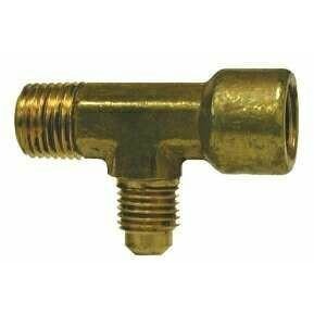 BRASS UNF FLARE ADAPTER TEE - SERVICE TEE - FASTFITTINGS.COM