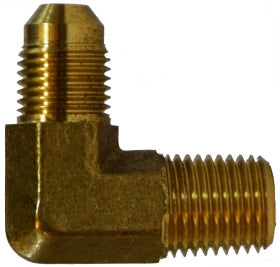 BRASS JIC MALE 90 DEGREE ELBOW - JIC X NPT - FASTFITTINGS.COM